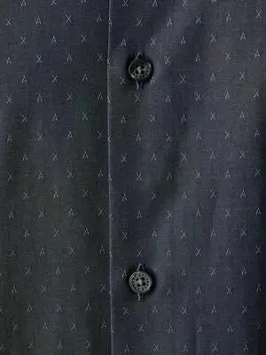 Armani Exchange Monogram-pattern Long-sleeve Shirt