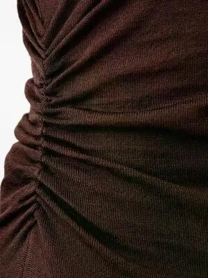 TRUSSARDI Ruched-detail Fine-knit Sweater