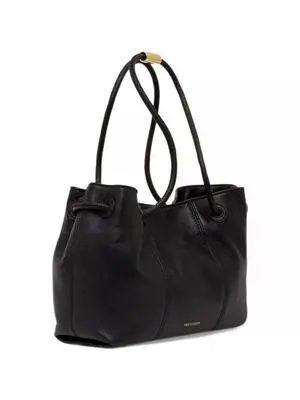 TRUSSARDI Orbita Logo-print Leather Tote Bag