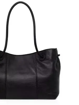 TRUSSARDI Orbita Logo-print Leather Tote Bag