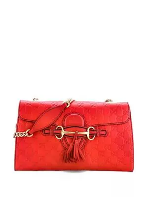 Gucci Emily Chain Flap Bag Guccissima Leather Medium Shoulder Bag