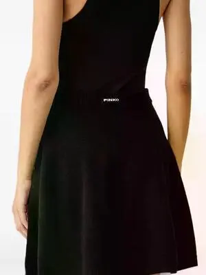 Pinko Logo-patch Knitted Mini Skirt