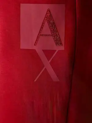 Armani Exchange Crystal-embellished Logo-print Track Pants