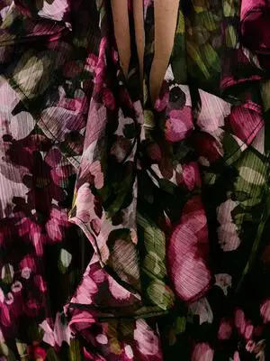 Lola Casademunt Floral-print Ruffled Maxi Dress
