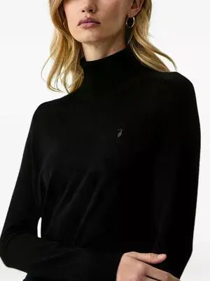 TRUSSARDI Golf Logo-embroidered Roll-neck Sweater