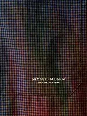 Armani Exchange Gingham-check Button-down Shirt
