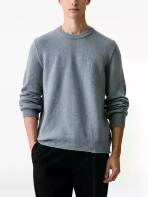 Marc O'polo Crew-neck Ribbed-trim Sweater - Grey