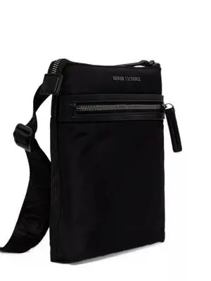 Armani Exchange Logo-print Zip-fastening Messenger Bag