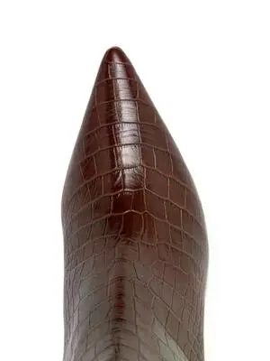 BALDININI Crocodile-effect Knee-high Boots