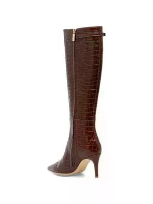 BALDININI Crocodile-effect Knee-high Boots