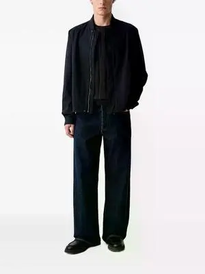 TRUSSARDI Embroidered-logo Zip-up Jacket