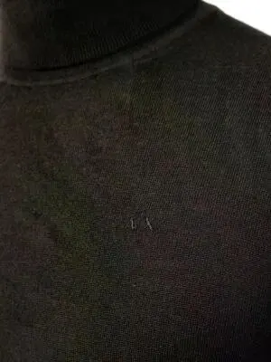 Armani Exchange Roll-neck Logo-embroidered Sweater
