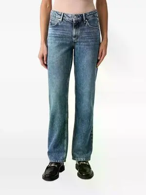 Marc O'polo Faded-effect Straight-leg Jeans - Blue