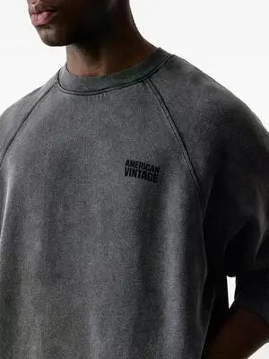 American Vintage Jitbay Faded Raglan-sleeve Sweatshirt