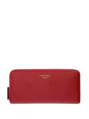 TWINSET Logo-plaque Zip-around Wallet - Red