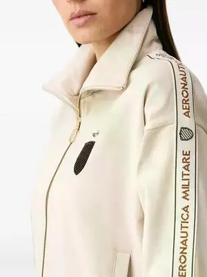 AERONAUTICA MILITARE Logo-tape Zip-up Jacket
