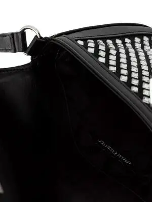 Armani Exchange Crystal-embellished Logo-plaque Mini Crossbody Bag