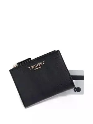 TWINSET Logo-lettering Cross-grain Wallet