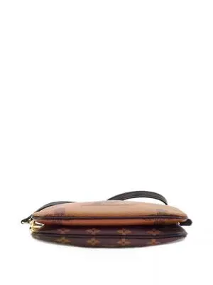 LOUIS VUITTON Double Zip Pochette Reverse Monogram Giant Clutch Bag
