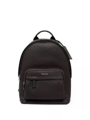TRUSSARDI Office Pebbled Leather Backpack