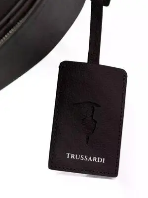 TRUSSARDI Office Pebbled Leather Backpack