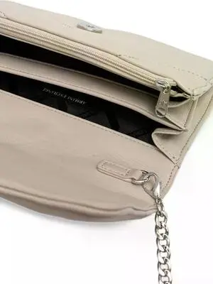 Armani Exchange Quilted Logo-plaque Crossbody Bag