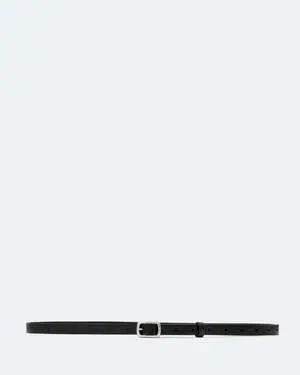 ALLSAINTS Halle Skinny Leather Punch-hole Belt