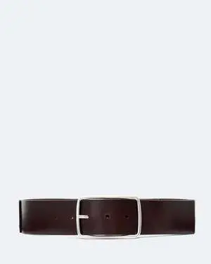 ALLSAINTS Paola Studded Leather Belt - Brown