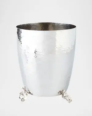 Michael Aram White Orchid Wastebasket - Silver