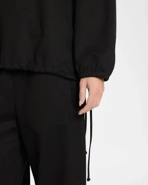 Eileen Fisher Ponte Knit Blouson Sweatshirt - Black