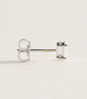 Harrods Gold And Diamond Stud Earrings
