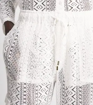 Melissa Odabash Crochet Odette Wide-leg Trousers