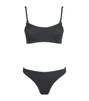 Hunza G Twisted-strap Phoebe Bikini - Grey