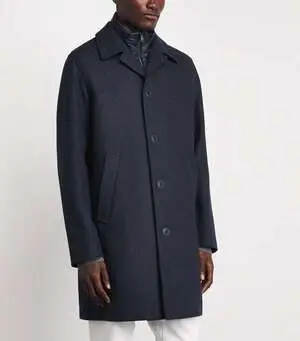 Herno Wool-blend Gilet Coat
