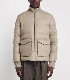Herno Virgin Wool-silk Down Jacket