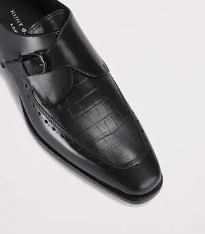 Kurt Geiger Leather Beaumont Monk Shoes