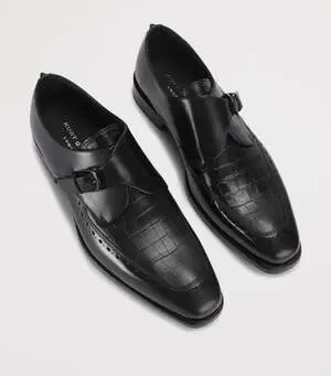 Kurt Geiger Leather Beaumont Monk Shoes