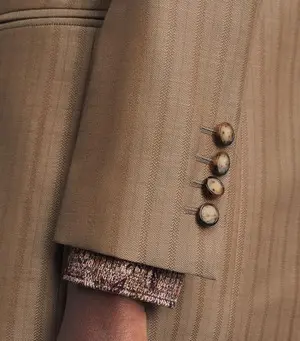 Etro Wool Jacquard Double-breasted Blazer