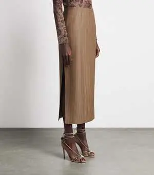 Etro Wool Jacquard Midi Skirt