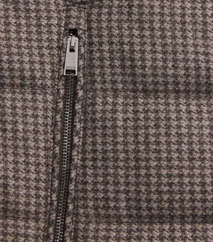 Eton Wool-cashmere Houndstooth Gilet