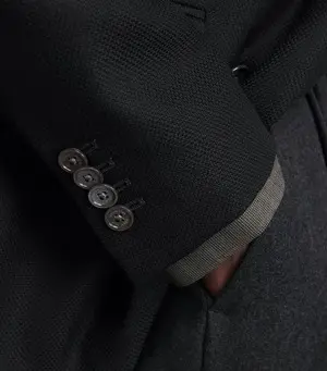 Eton Wool Double-breasted Blazer