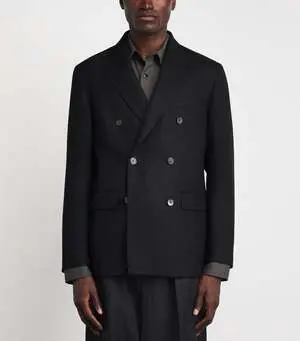 Eton Wool Double-breasted Blazer