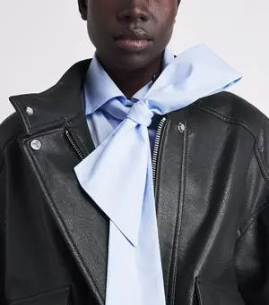 CHAROUX Leather Tunnel Aviator Jacket