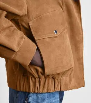 CHAROUX Suede Tunnel Aviator Jacket