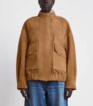 CHAROUX Suede Tunnel Aviator Jacket