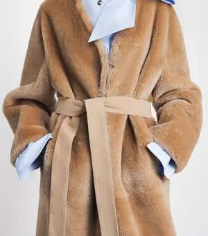 CHAROUX Shearling Edie Overcoat