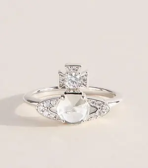 VIVIENNE WESTWOOD Sterling Ondina Ring - Silver