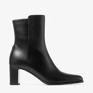 JIMMY CHOO Caly Ab 65 Smooth Leather Ankle Boots - Black