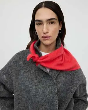 Soft Goat Scarf Brushed Triangle Cashmere