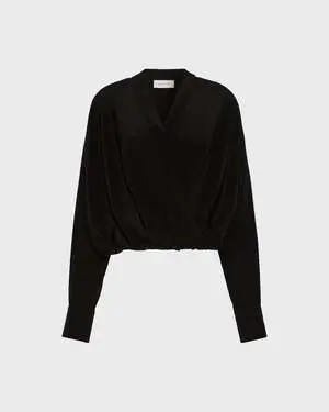 Sportmax Blouse Loose-fit Pure Silk - Black